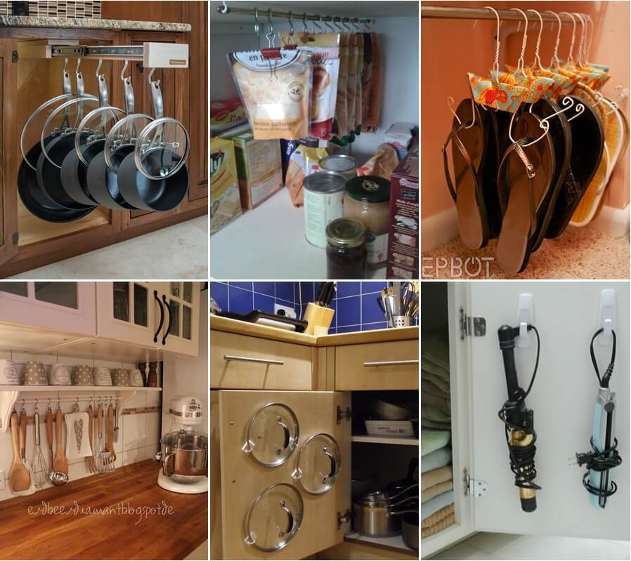 15 Clever Ways to Organize with Hooks 15 Clever Ways to Organize with Hooks