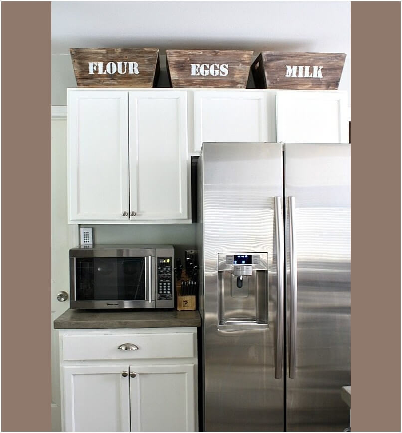 Utilize The Space Above The Kitchen Cabinets Utilize The Space Above The Kitchen Cabinets