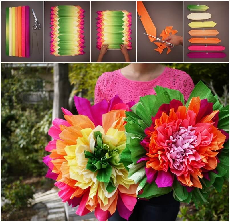 15 DIY Crepe Paper Decoration Ideas