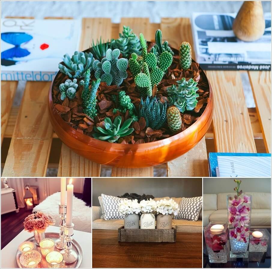 10 Creative DIY Coffee Table Centerpiece Ideas